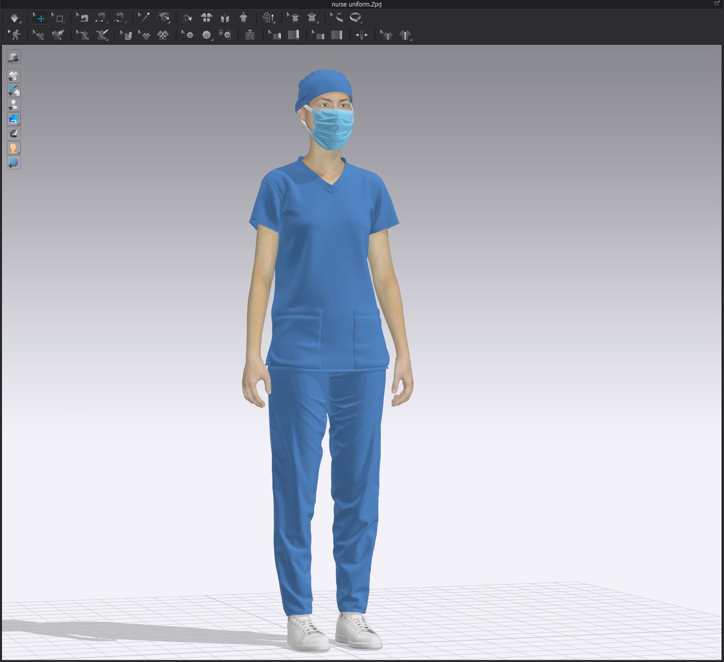 ArtStation - Nurse uniform, Marvelous designer, Clo3d | Resources