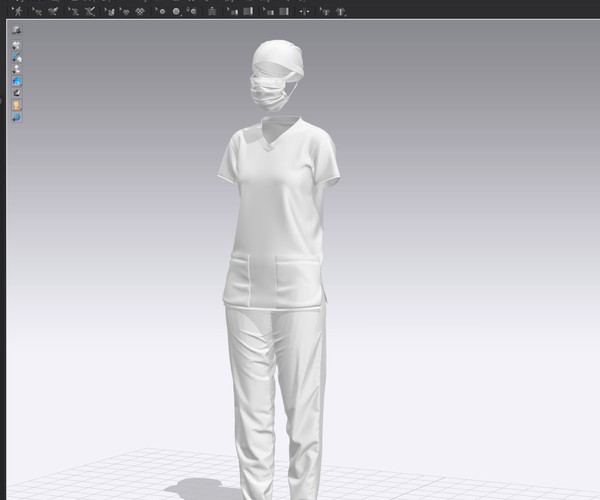 ArtStation - Nurse uniform, Marvelous designer, Clo3d | Resources