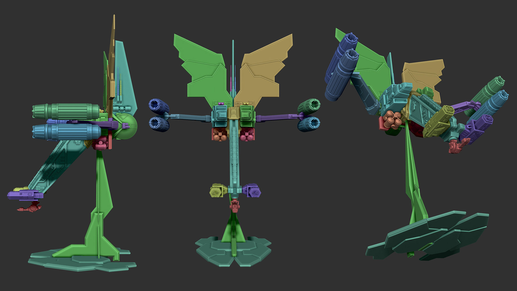 ArtStation - Wing Blade Hunter Interceptor 3D Print Ready - .ZPR, .OBJ ...