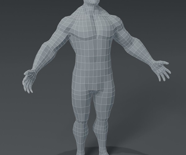 ArtStation - Human Body Base Mesh 10 3D Models Pack | Game Assets
