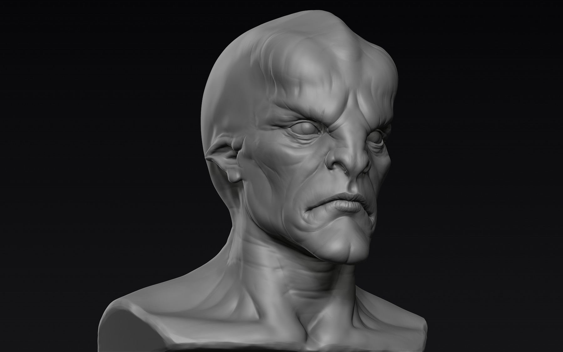 ArtStation - Alien Head 02 | Resources