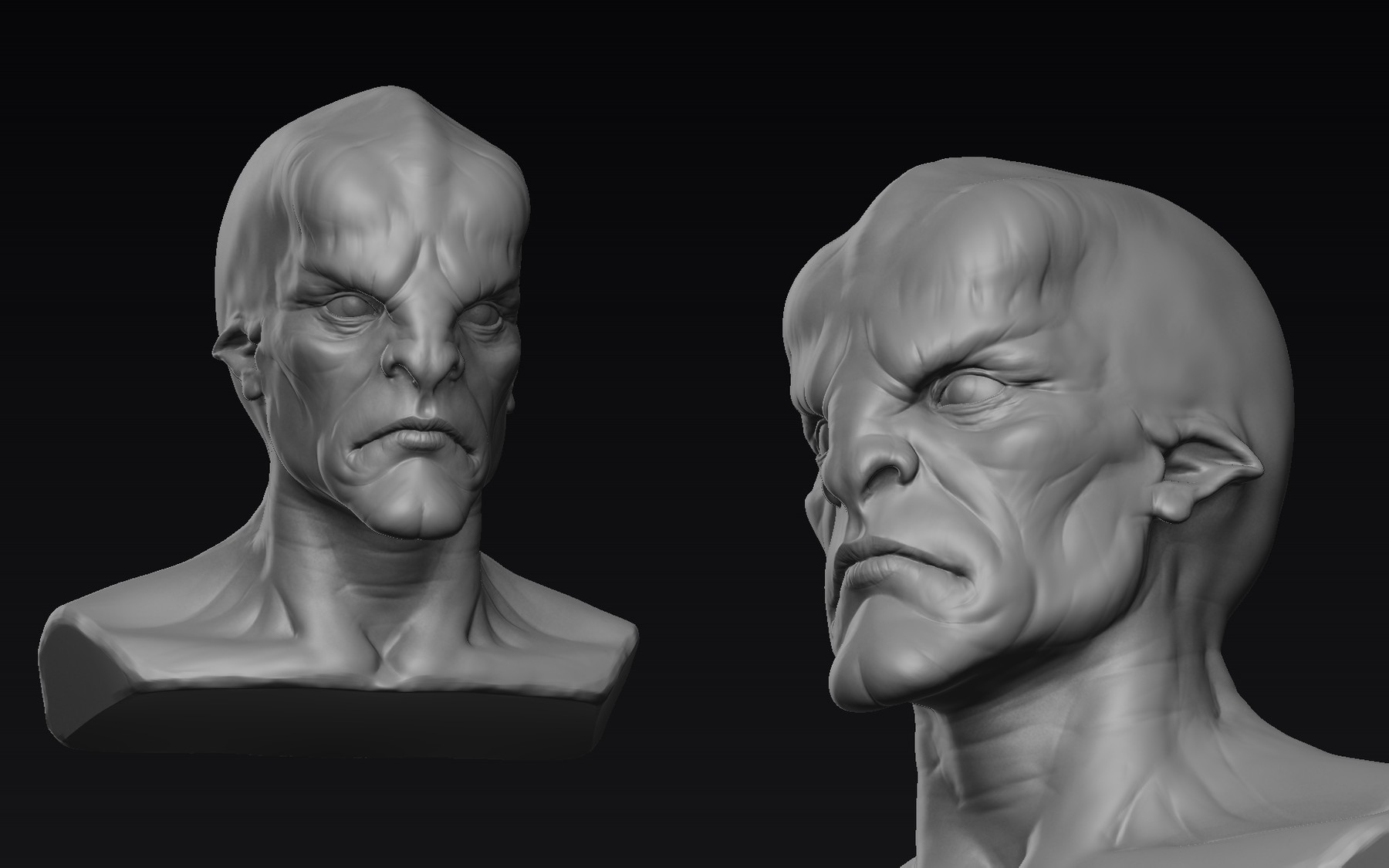 ArtStation - Alien Head 02 | Resources