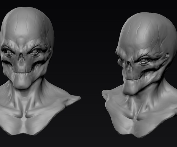 ArtStation - Alien Head 03 | Resources