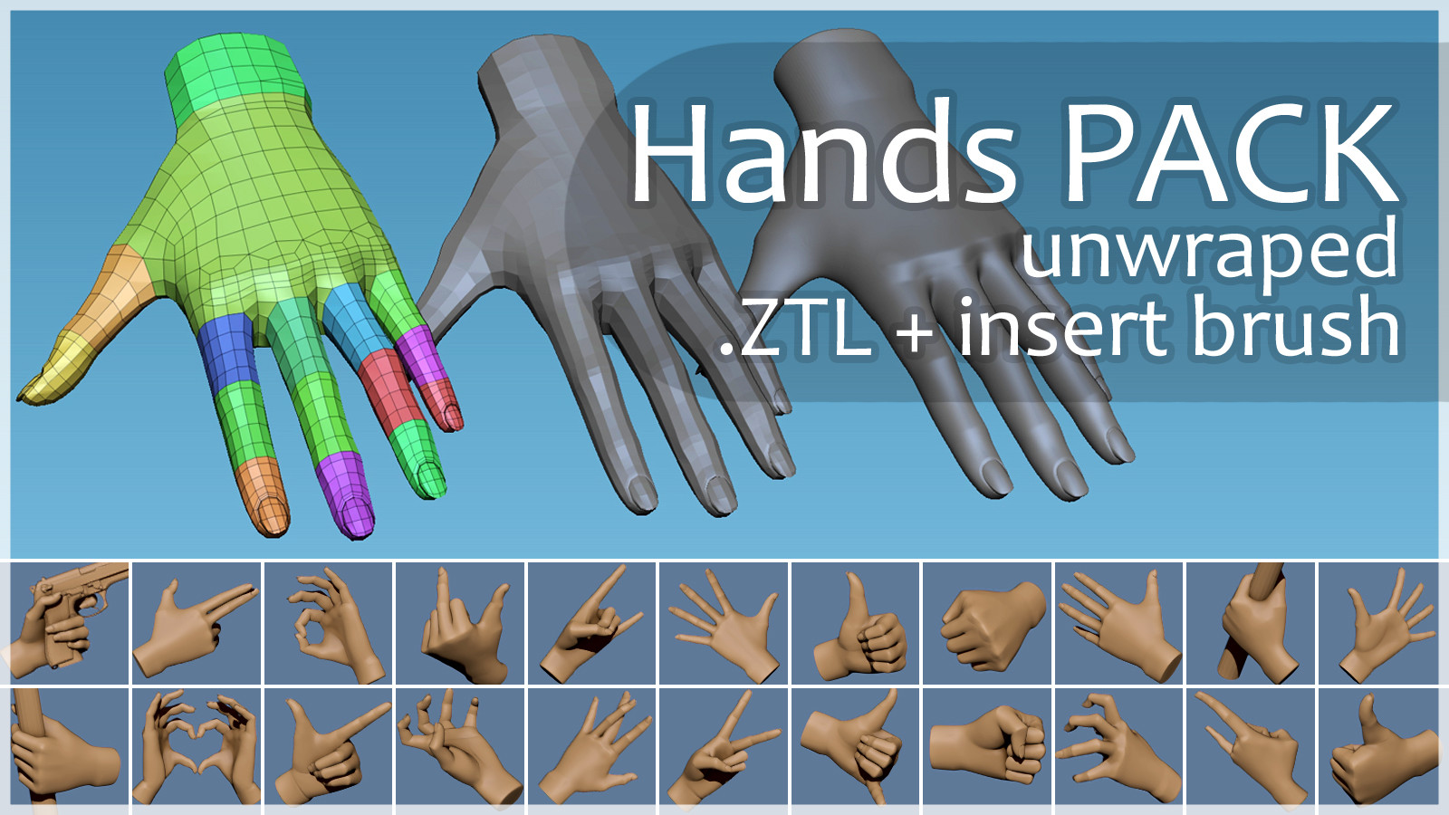 ArtStation - hands_PACK | Brushes