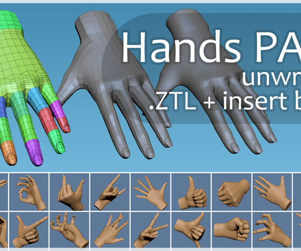 ArtStation - hands_PACK | Brushes