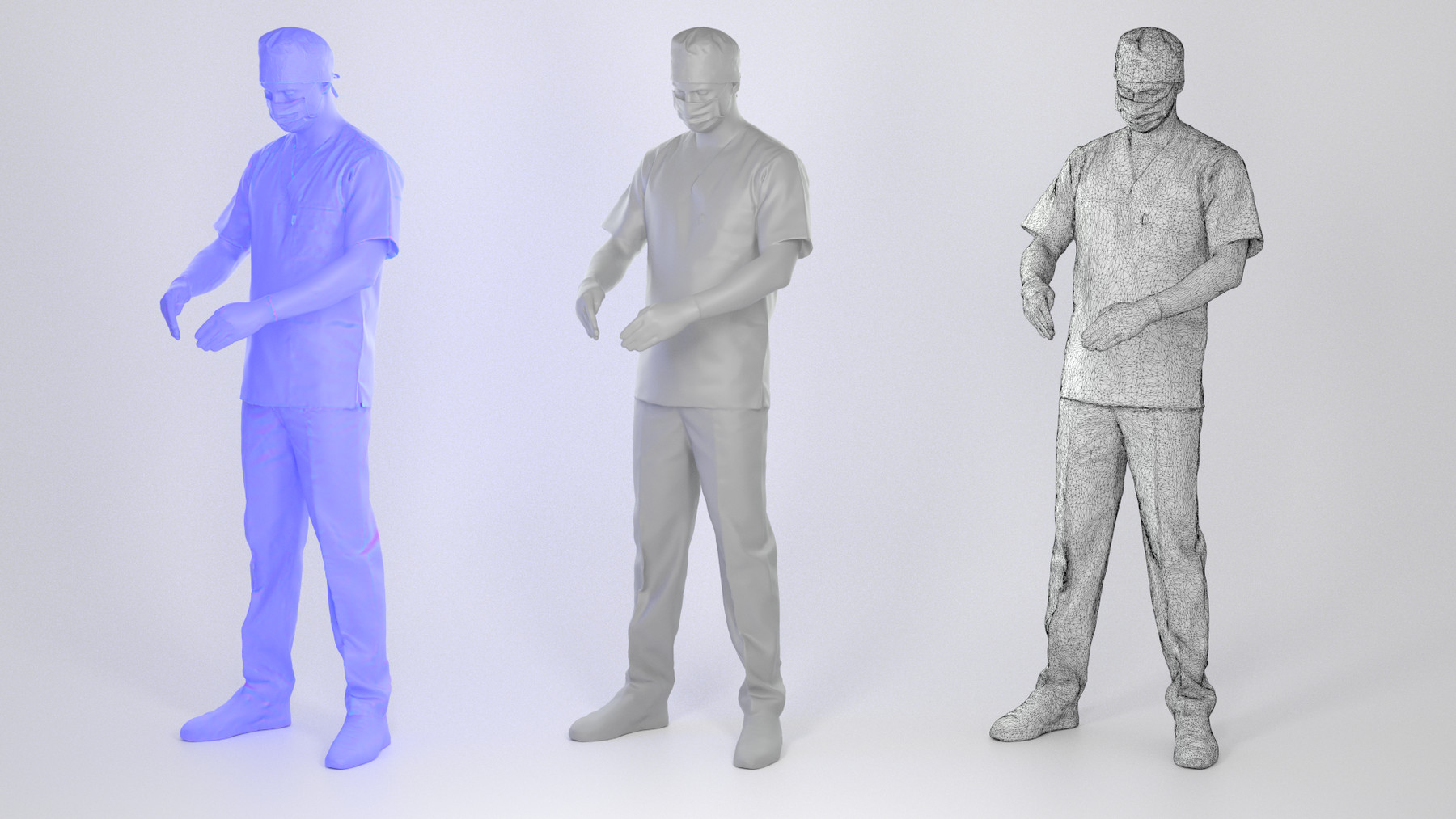 ArtStation - Male surgical doctor 02 | Game Assets