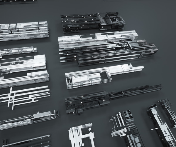 ArtStation - 3D Greebles set 2 | Resources