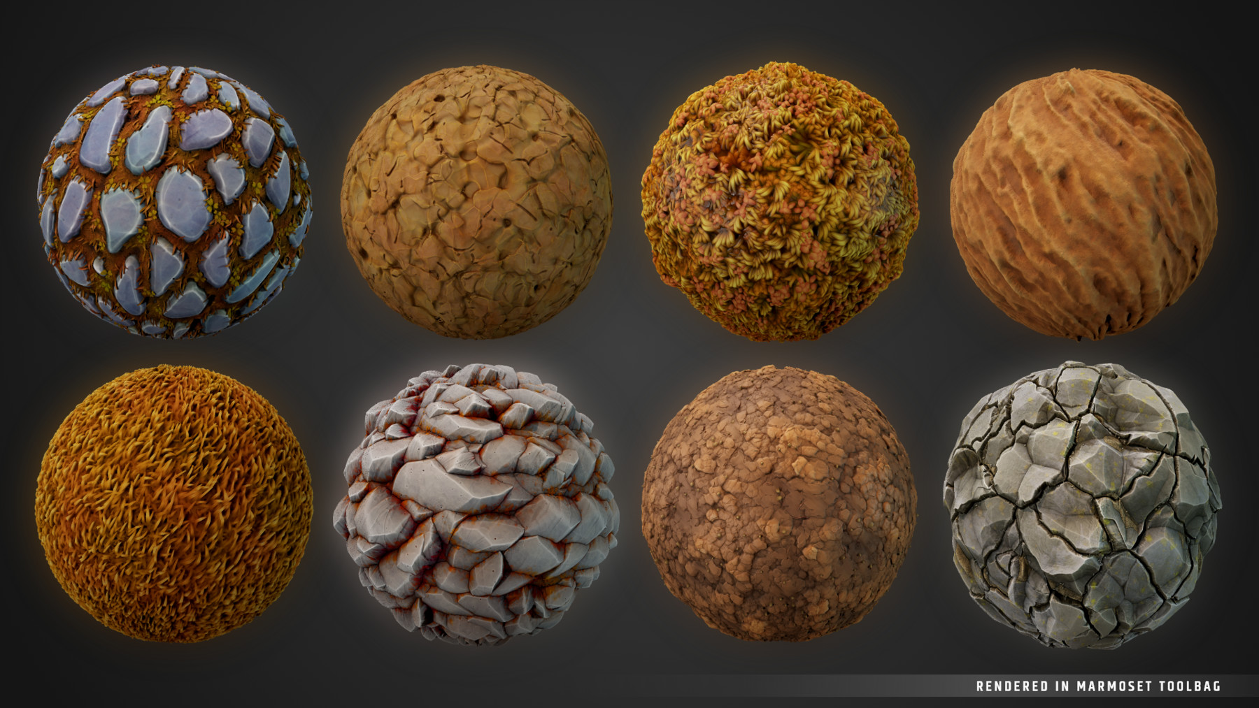 ArtStation - Stylized Fantasy Autumn Forest Material Pack | Game Assets