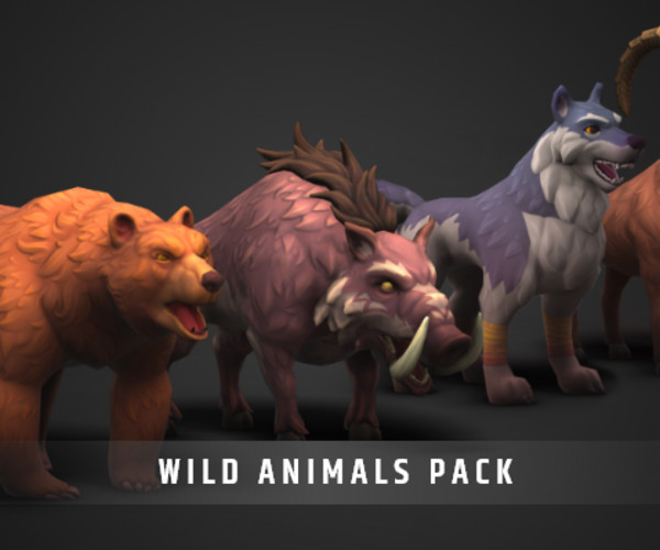 ArtStation - Stylized Wild Animals Pack | Game Assets