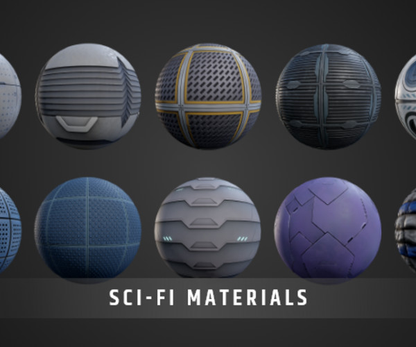 ArtStation - Sci-Fi Materials Pack | Game Assets