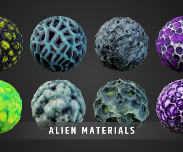 ArtStation - Stylized Alien Material Pack | Game Assets