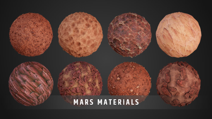 N-hance Studio - Stylized Mars Material Pack