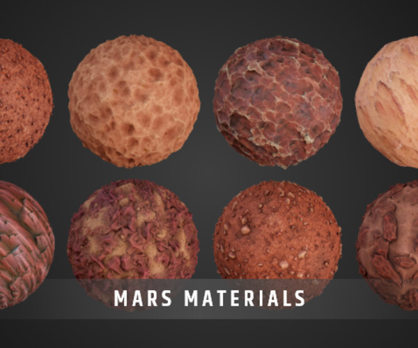 ArtStation - Stylized Mars Material Pack | Game Assets