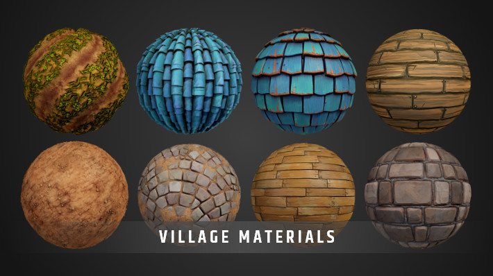 N-hance Studio - Stylized Village Materials Pack