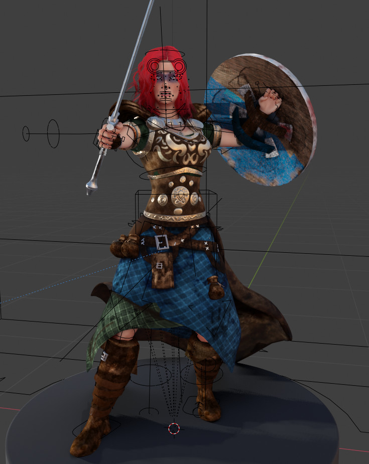 ArtStation - Warrior Character 3d model | Game Assets