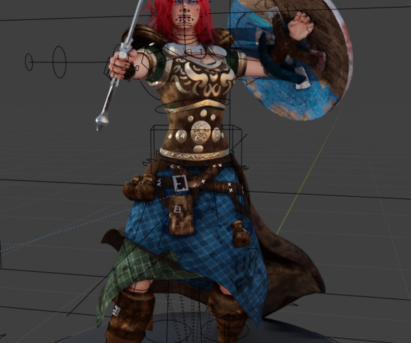 ArtStation - Warrior Character 3d model | Game Assets