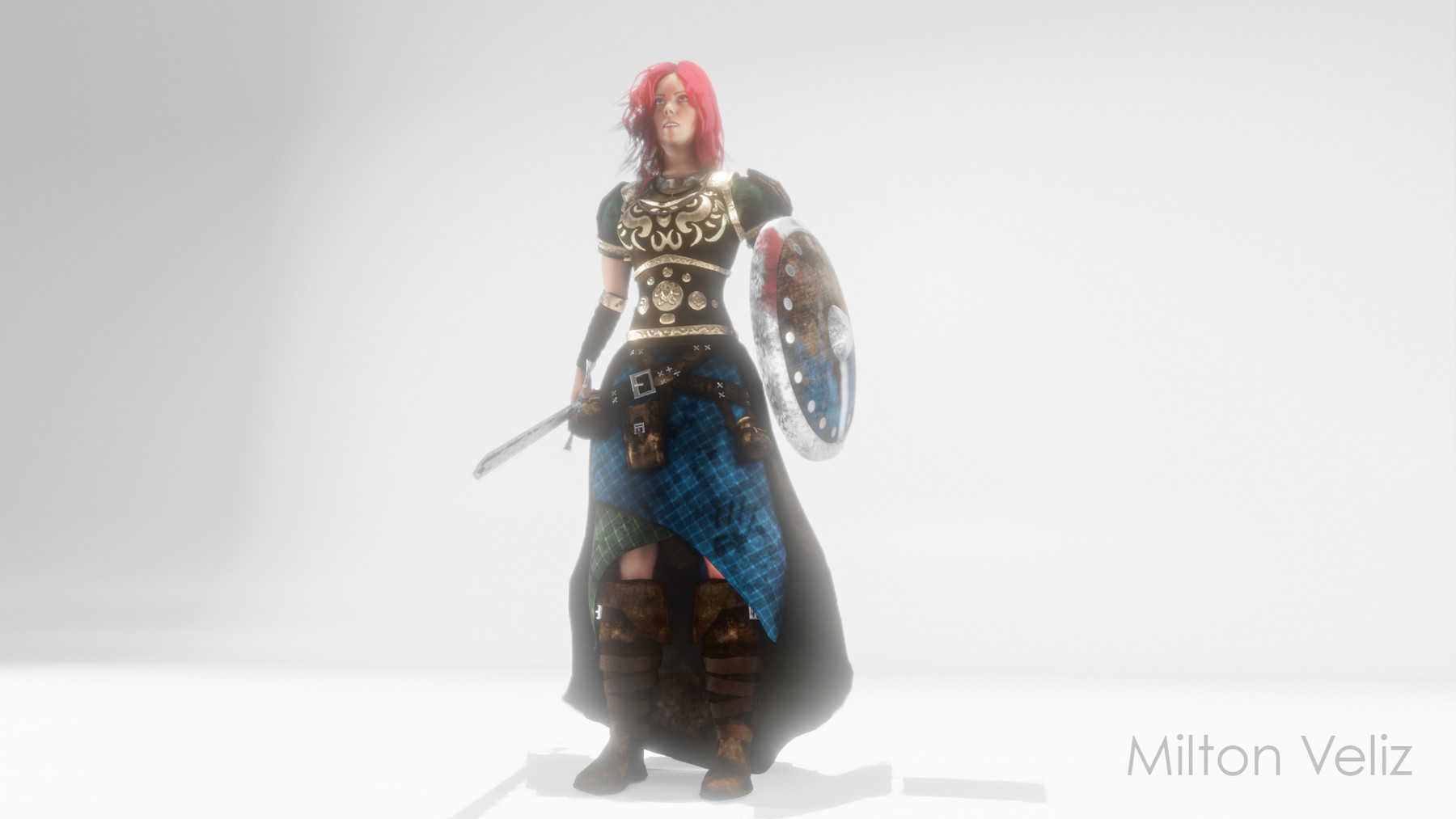 ArtStation - Warrior Character 3d model | Game Assets
