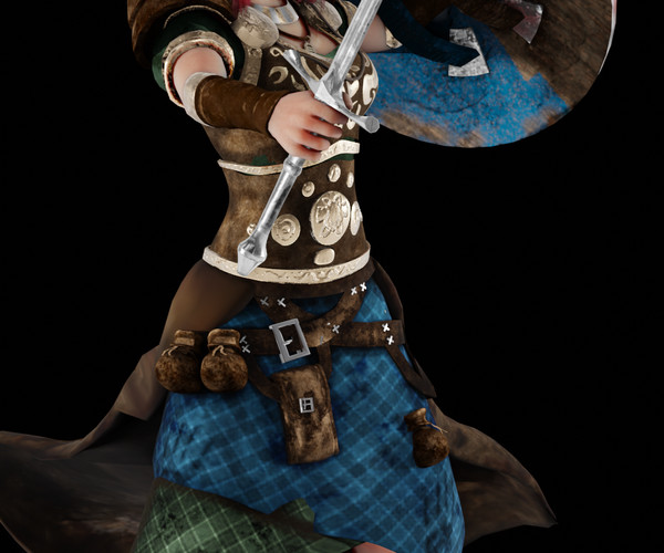 ArtStation - Warrior Character 3d model | Game Assets