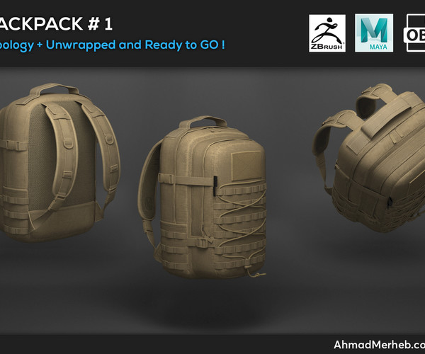 ArtStation - Ultimate BackPack Model #1 | Resources