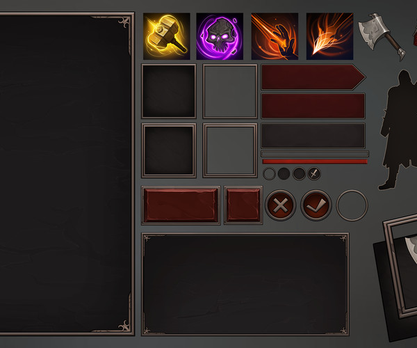 ArtStation - GUI Parts | Game Assets