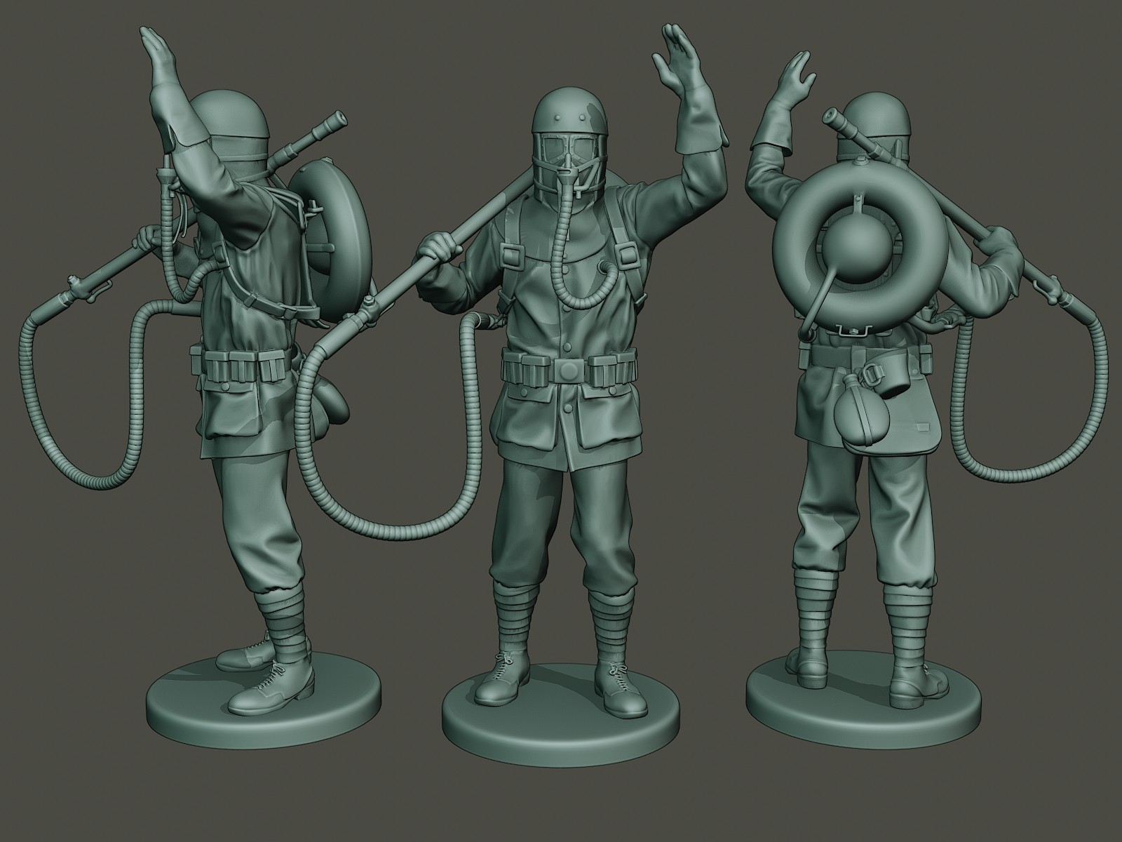ArtStation - German soldier ww1 saluting G5 | Resources