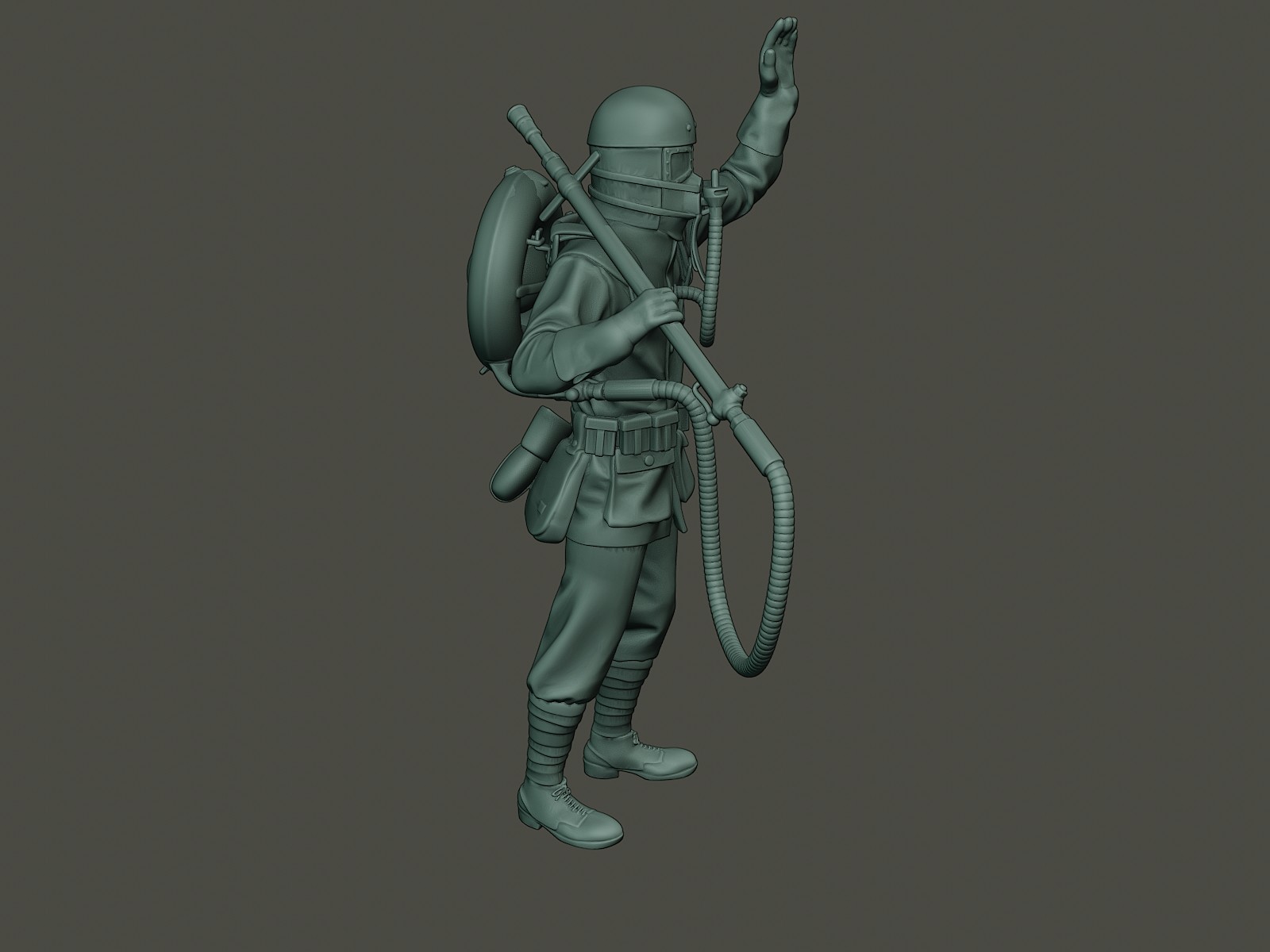 ArtStation - German soldier ww1 saluting G5 | Resources