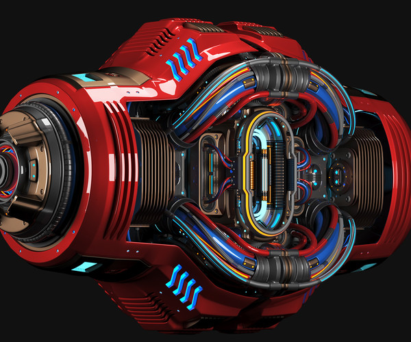 ArtStation - Sci Fi CORE C1 KITBASH ELEMENT 3D model | Resources