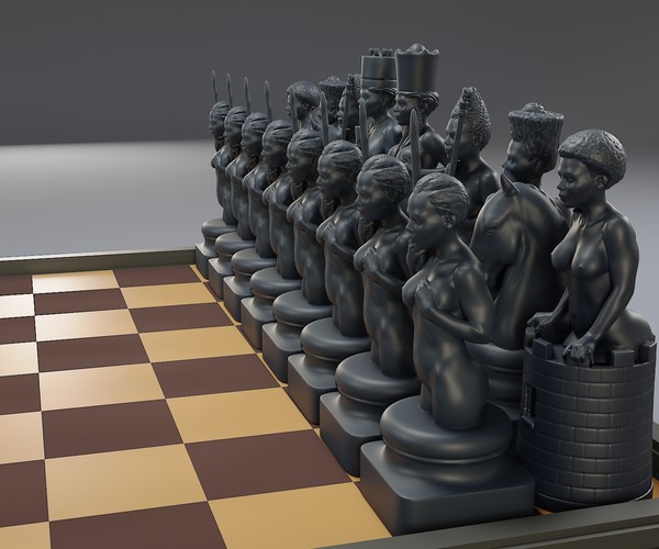 ArtStation - Beautiful Chess Female | Resources