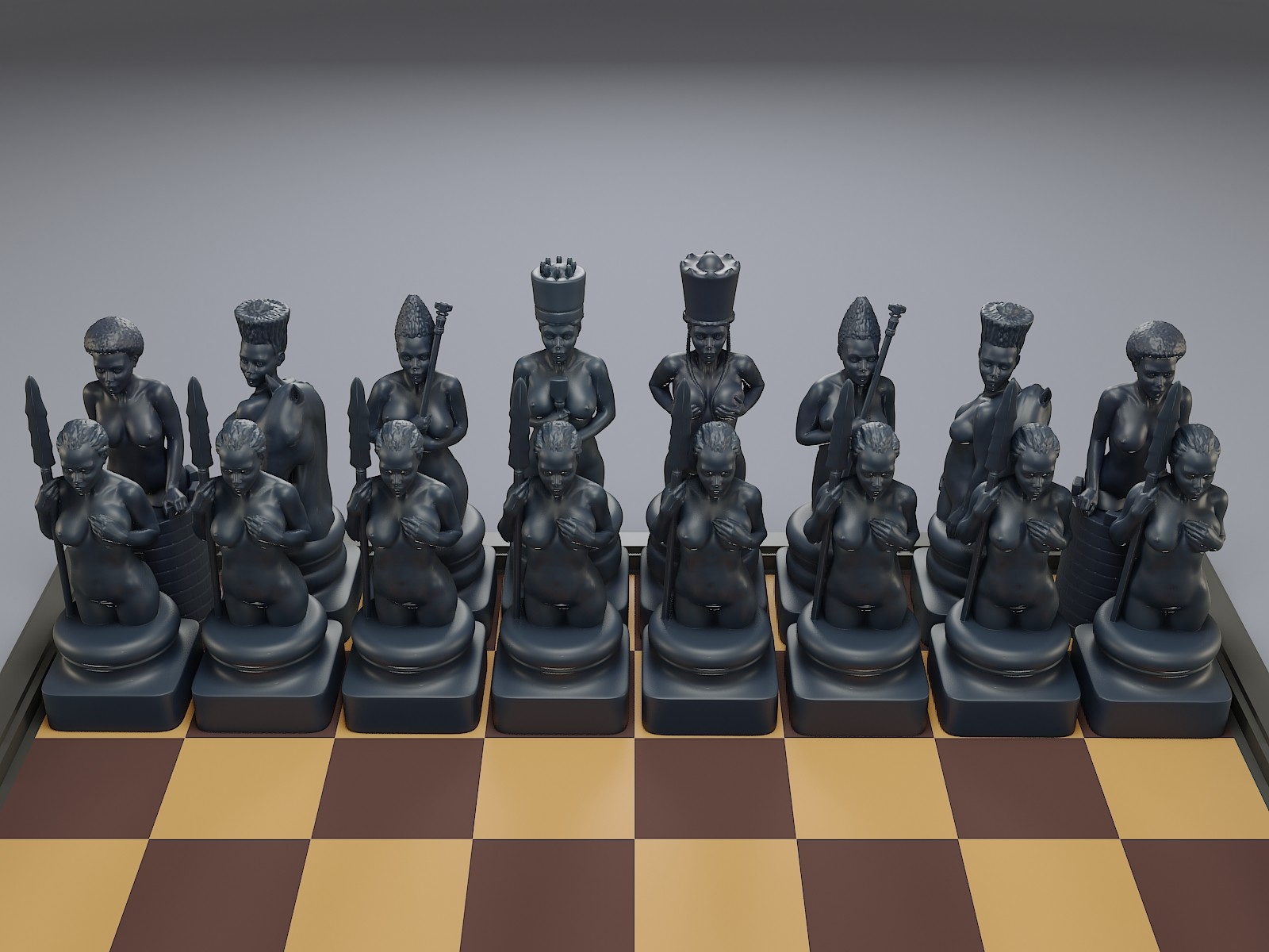 ArtStation - Beautiful Chess Female | Resources