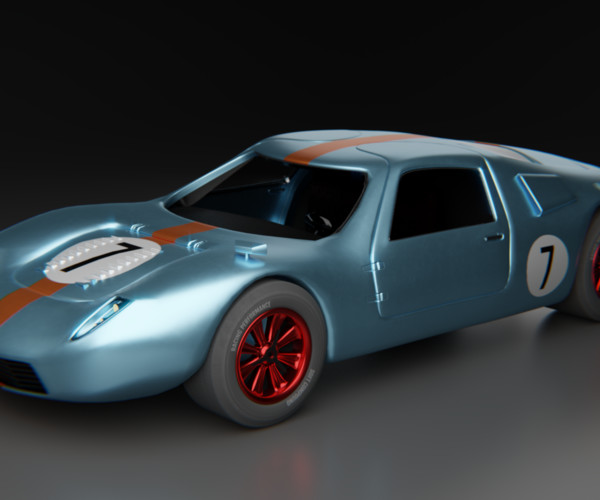 ArtStation - Vintage Racer - Game ready car | Game Assets