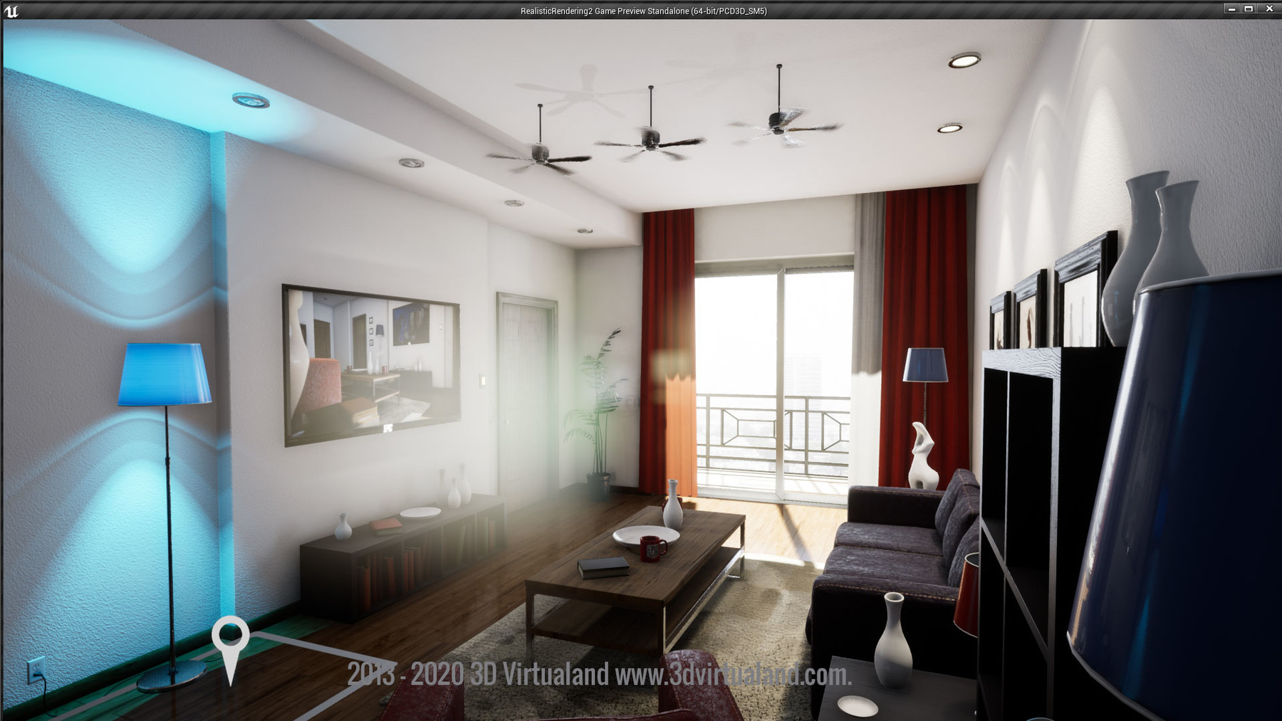 3D Virtualand - Interactive Room UI UE4