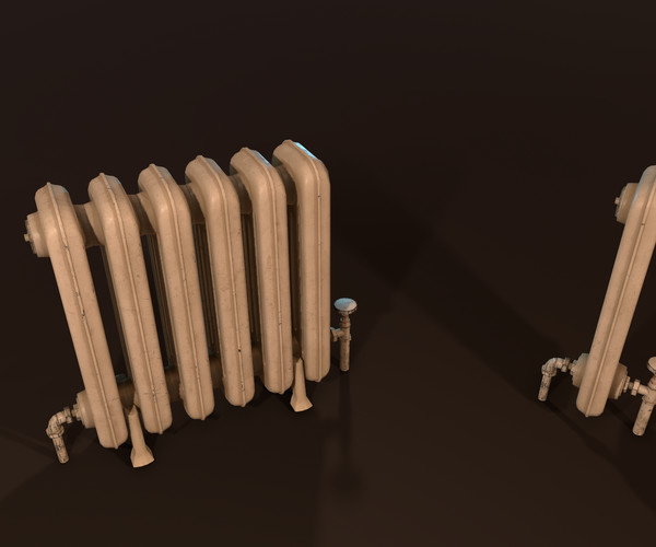 ArtStation - Old Radiator - PBR Model | Game Assets