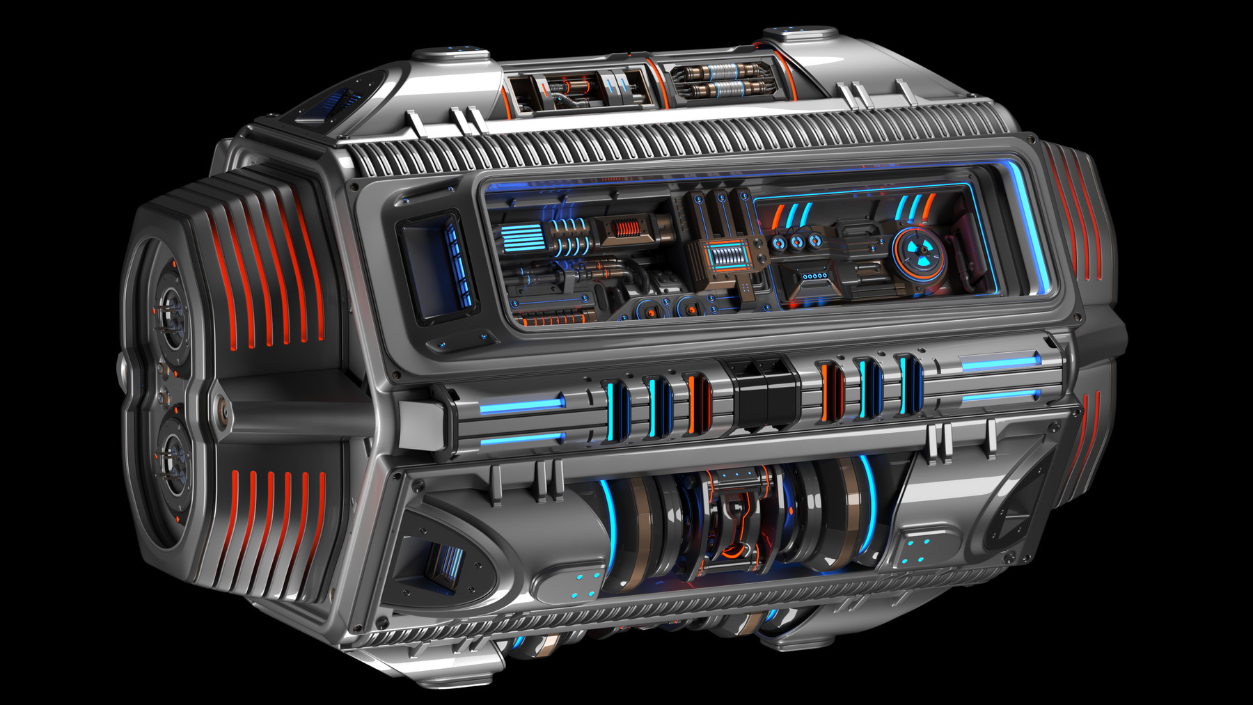 ArtStation - Sci Fi Mega Engine KITBASH 3D model | Resources