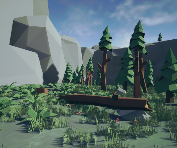 ArtStation - Low poly nature environment pack | Game Assets