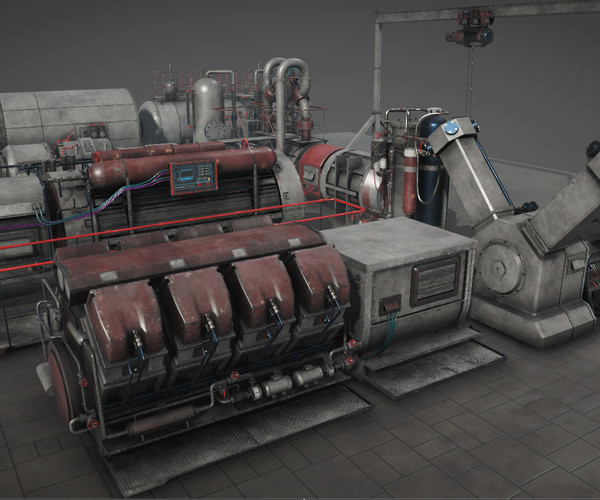 ArtStation - Machinery compartment devices pack for Unity | Game Assets