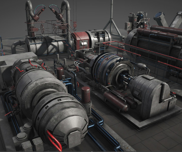 ArtStation - Machinery compartment devices pack for Unity | Game Assets