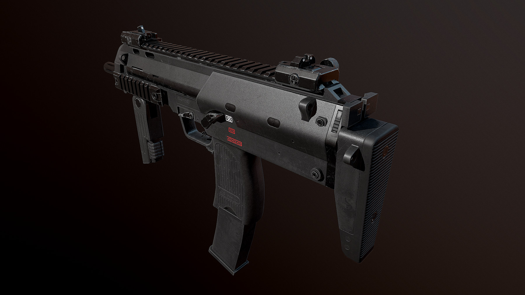ArtStation - MP7 submachinegun 4K PBR Textures AAA Low-poly 3D model ...