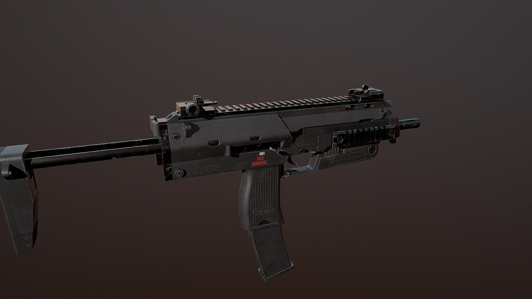 ArtStation - MP7 submachinegun 4K PBR Textures AAA Low-poly 3D model ...