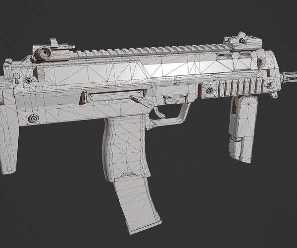 ArtStation - MP7 submachinegun 4K PBR Textures AAA Low-poly 3D model ...
