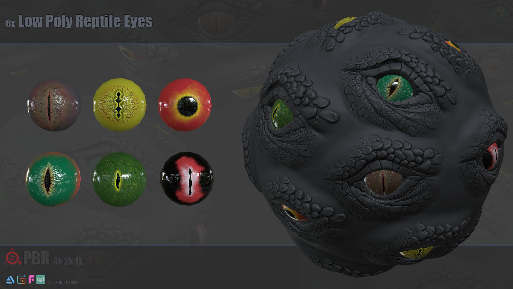 ArtStation - Reptile Eyes | Game Assets