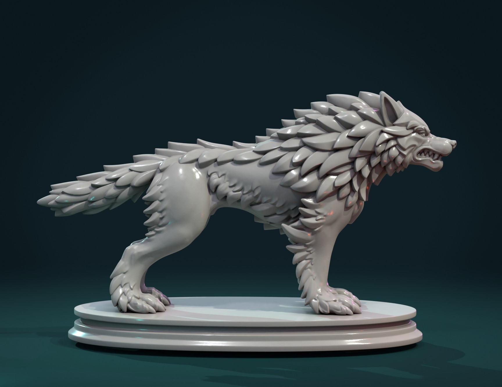 ArtStation - Wolf Sculpture | Resources