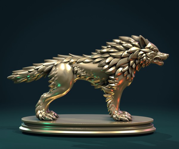 ArtStation - Wolf Sculpture | Resources