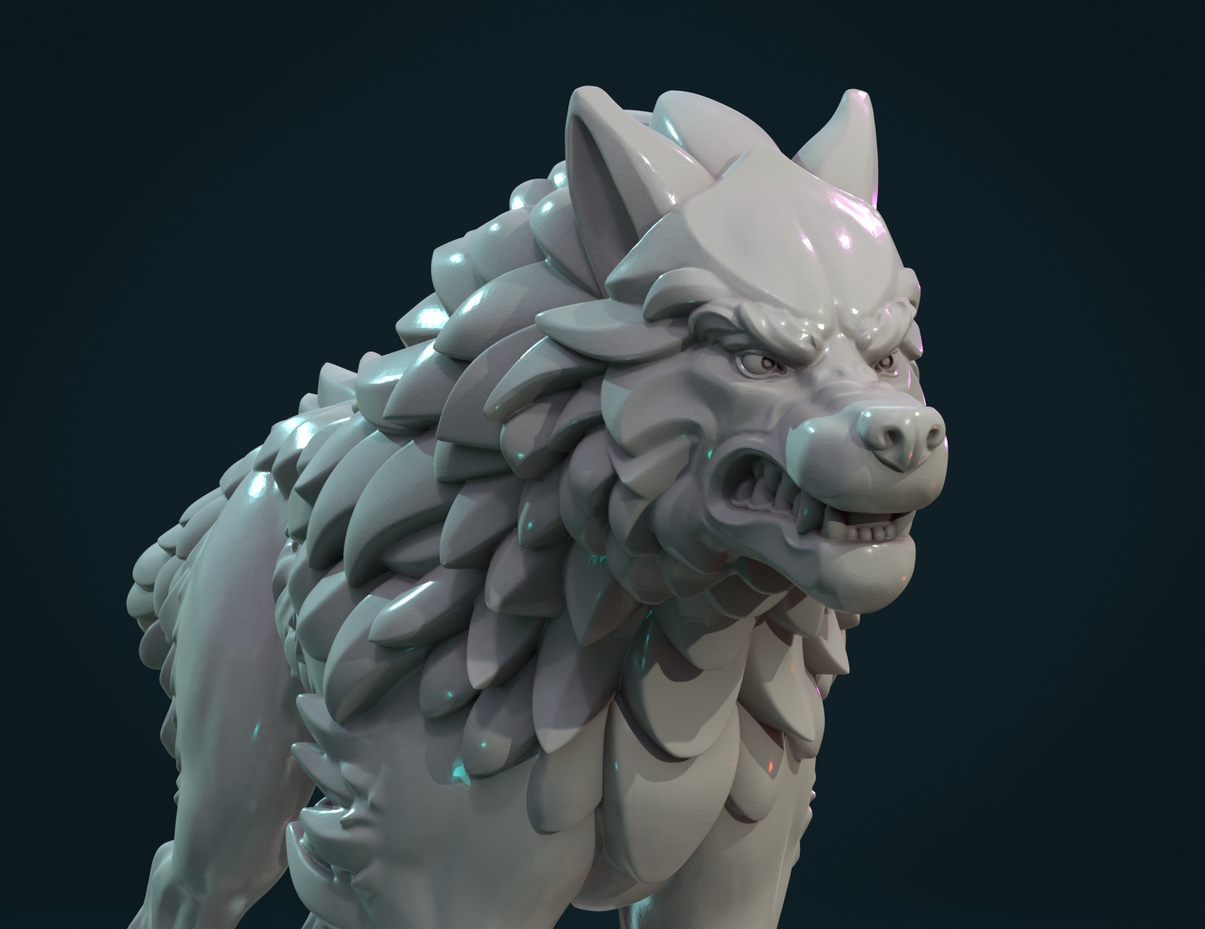 ArtStation - Wolf Sculpture | Resources