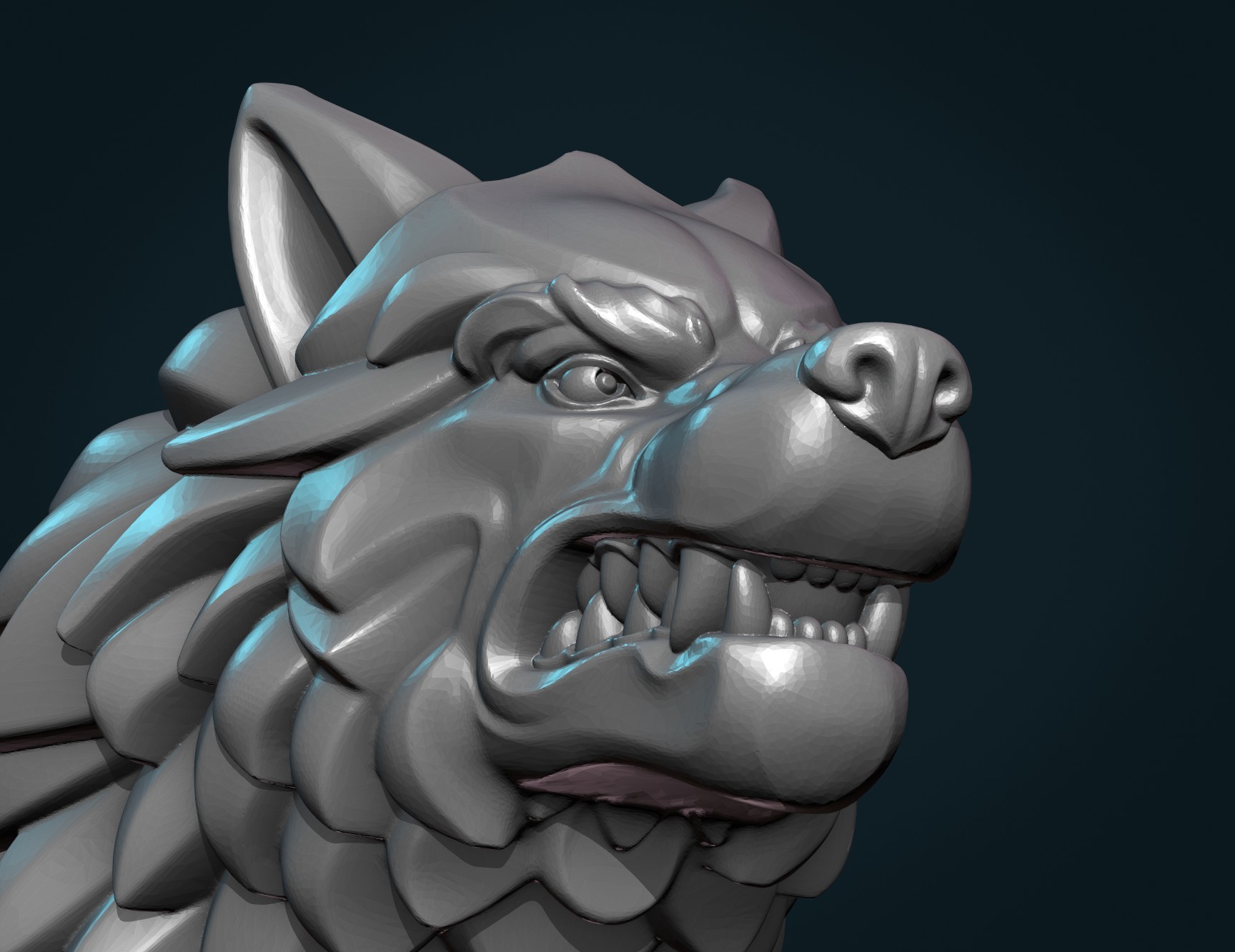 ArtStation - Wolf Sculpture | Resources