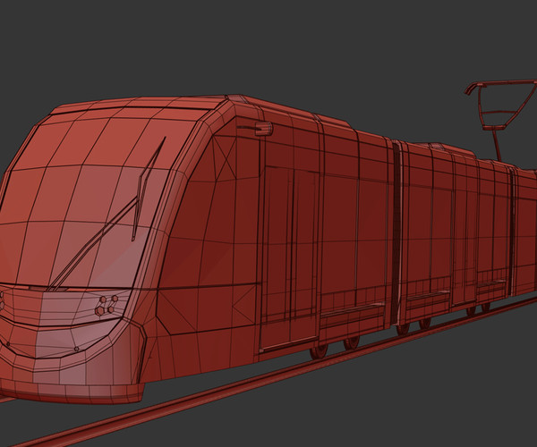 ArtStation - CAF Urbos tram 4k texture PBR ready Low-poly | Game Assets