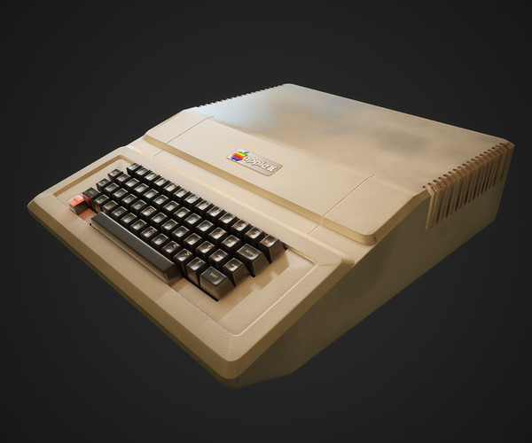 ArtStation - Apple II computer - PBR Game Ready model VR-AR Low-poly ...