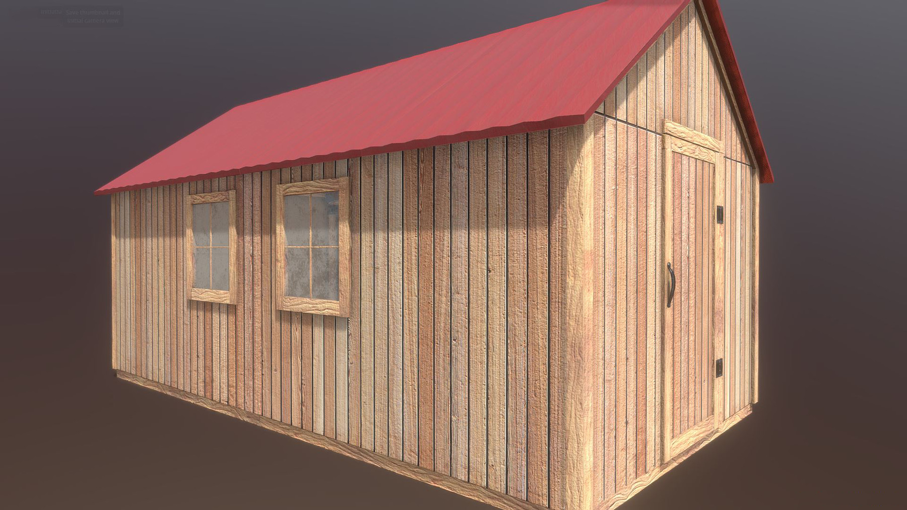 ArtStation - Game Ready Modular Shed | Game Assets