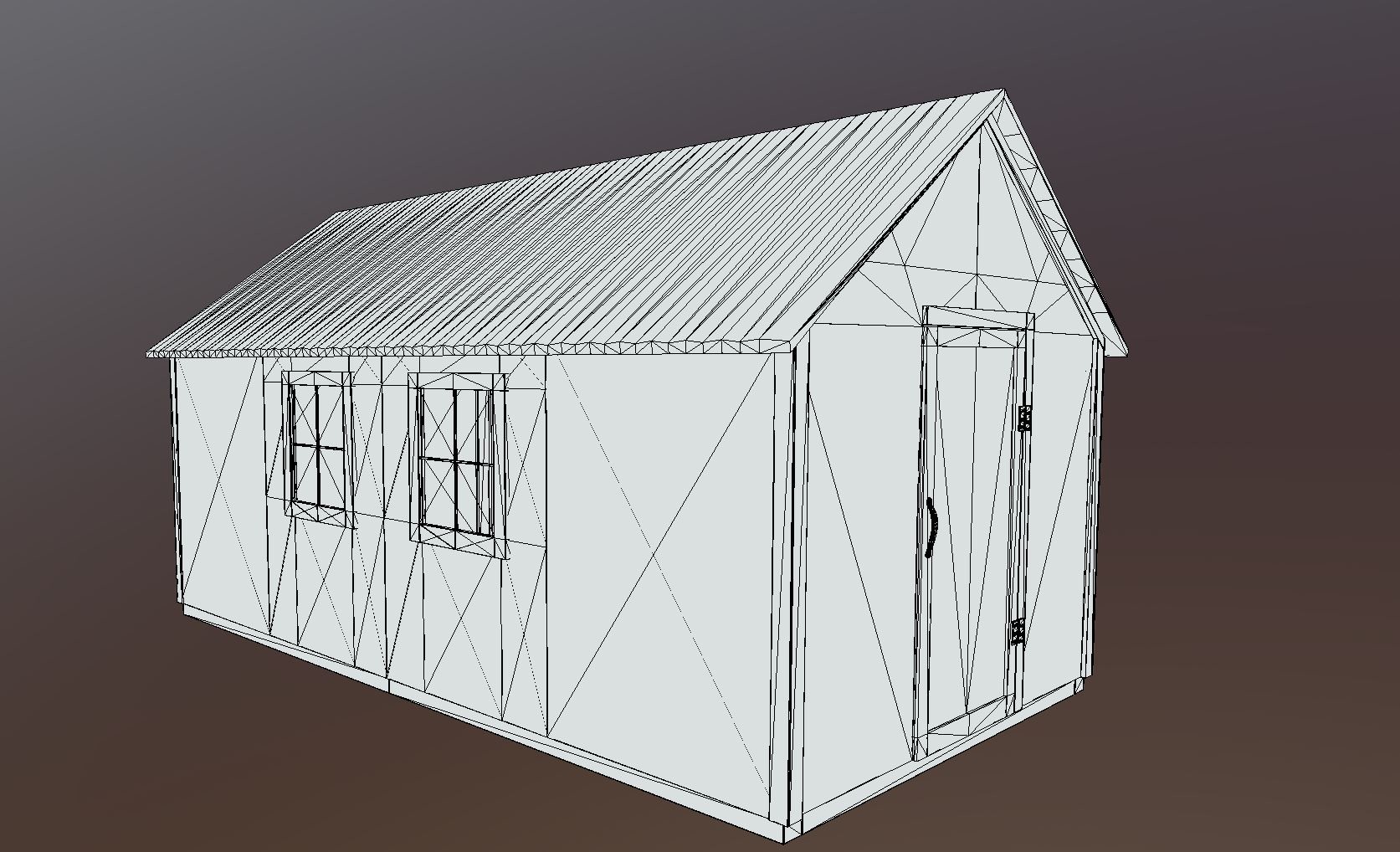 ArtStation - Game Ready Modular Shed | Game Assets
