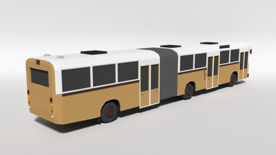 ArtStation - Low Poly Cartoon Retro Bus | Resources