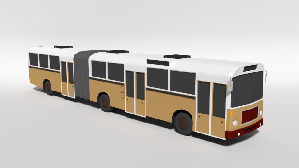 ArtStation - Low Poly Cartoon Retro Bus | Resources
